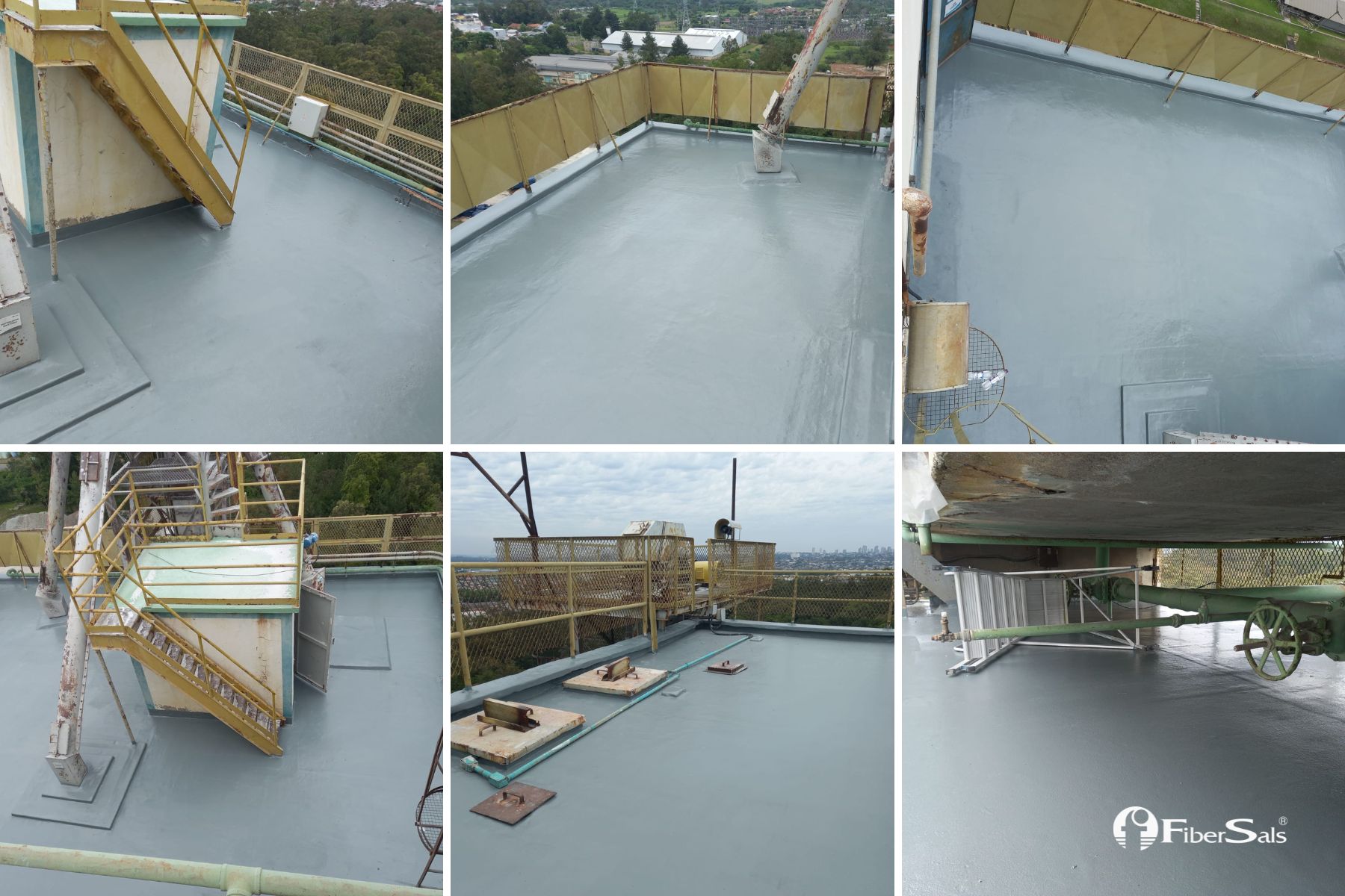 Impermeabilização de laje técnica industrial